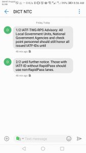 IATF ID still valid, NPC reminds police, military, LGUs